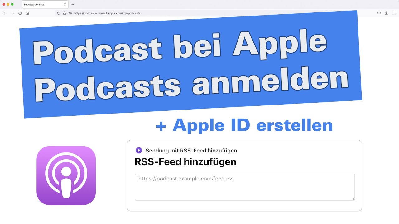 Podcast bei Apple Podcasts anmelden - podcaster.de Video-Tutorial - YouTube
