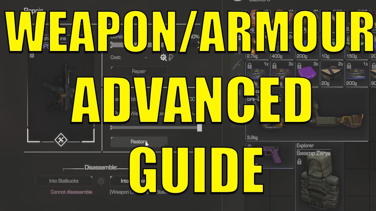 STALCRAFT | Advanced Upgrading Weapon/Armour Guide - YouTube