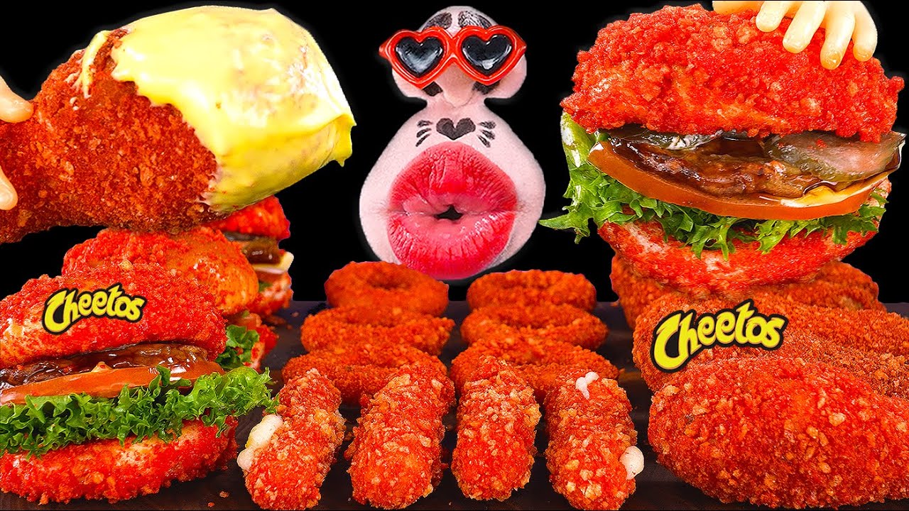 SUB│The Best Cheetos Chicken, Burgers, Cheesesteaks, and Onion Rings ...