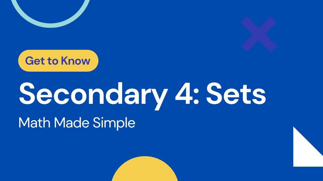 Secondary 4: Sets Lesson (Singapore Math) - YouTube