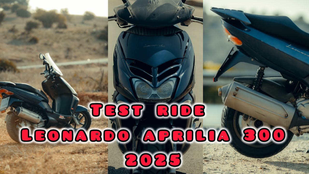 Test ride/pov aprilia leonardo 300 البقرة - YouTube