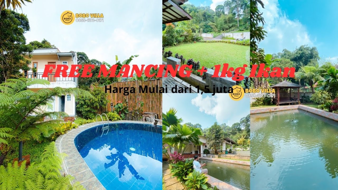 VILLA LEMBAH PANGRANGO BY BOBO VILLA 2024 || REKOMENDASI VILLA KELUARGA ...