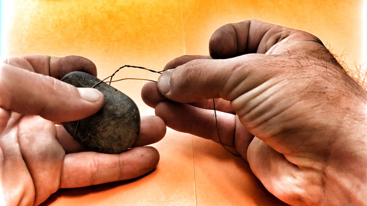 Stone sinkers Eco-friendly for carp. Carp fishing weights. - YouTube