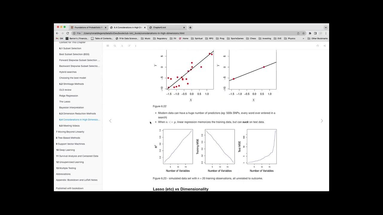 Islr Linear Model Selection And Regularization Part 2 Islr04 6 Youtube