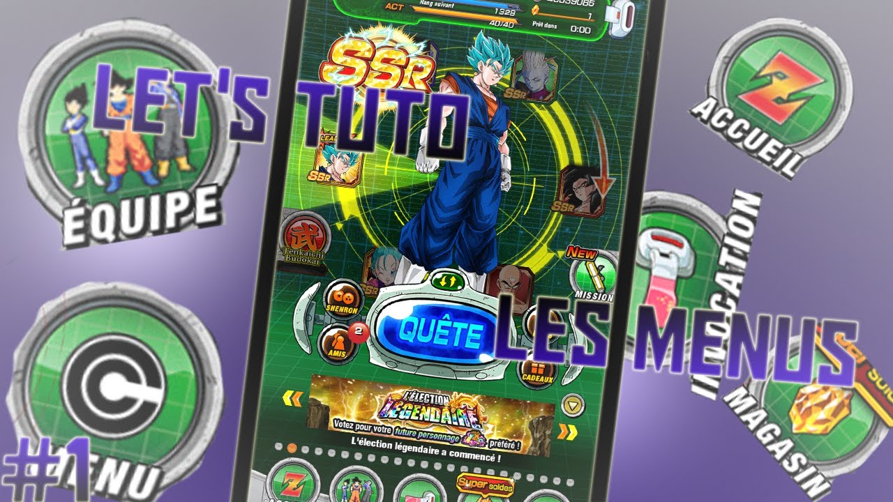 LET'S TUTO #1 LES MENUS / DBZ DOKKAN BATTLE - YouTube