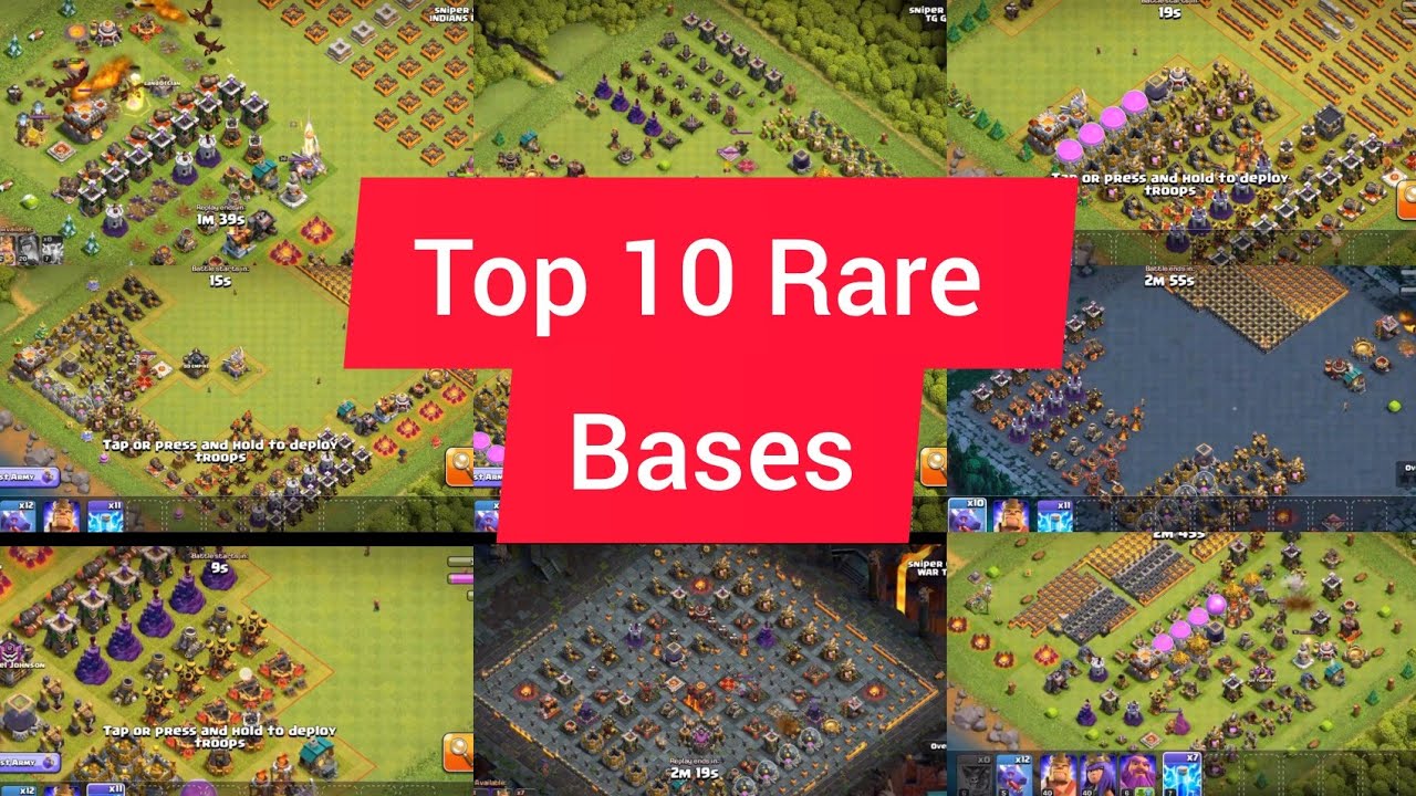 Unveiling 10 Rare Bases Destroyed in Clash of Clans - YouTube