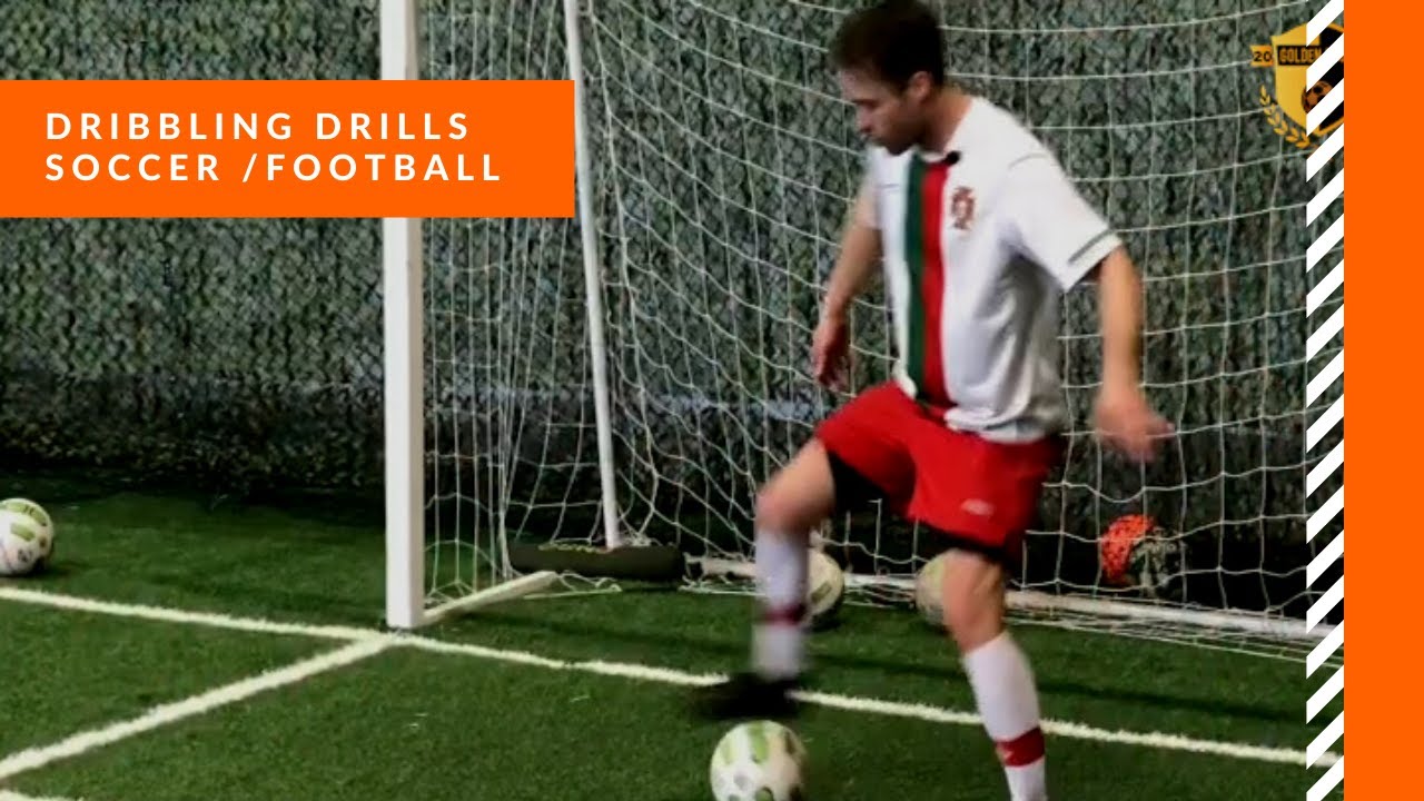 How to do Dribbling Drills Soccer & Football | Tutorial on Dribbling ...