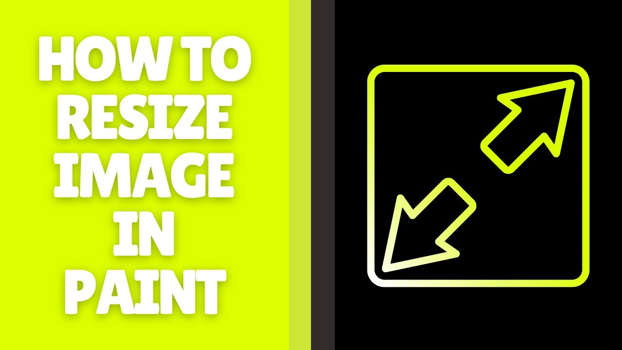 How to Resize an Image in Paint - YouTube