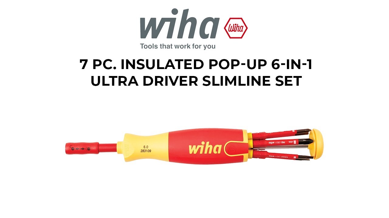 7 Pc Insulated 6-in-1 Ultra Driver SlimLine Set from Wiha Tools - YouTube