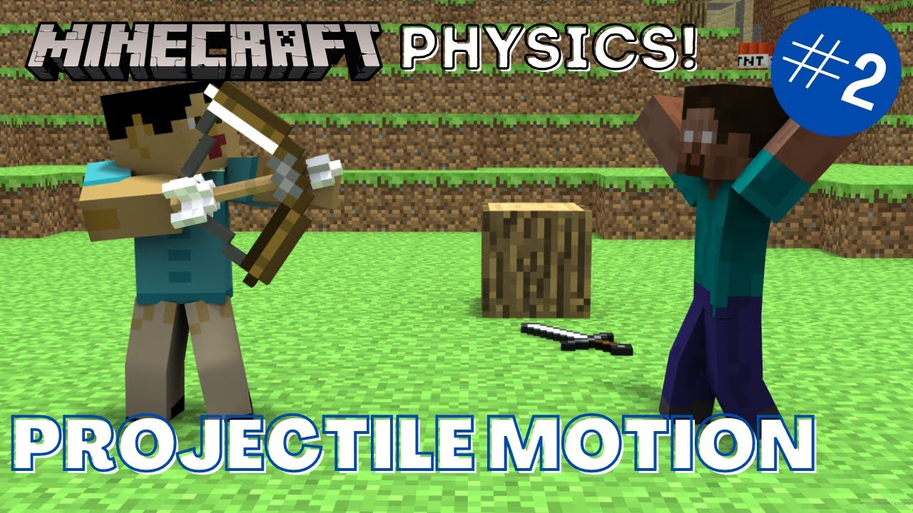 MINECRAFT PHYSICS! | What Angle Produces the Longest Range? - YouTube