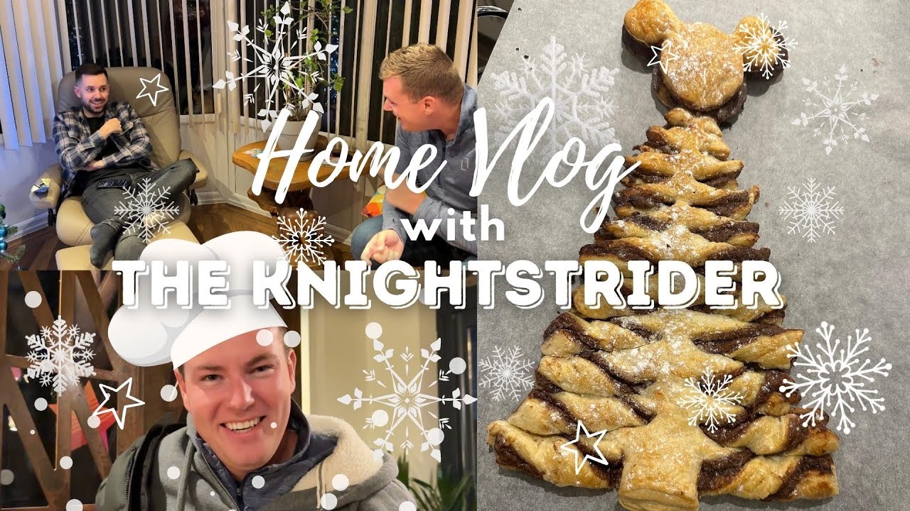 HOME VLOG 🏡 | THE KNIGHTSTRIDER visits for the weekend! | Festive ...