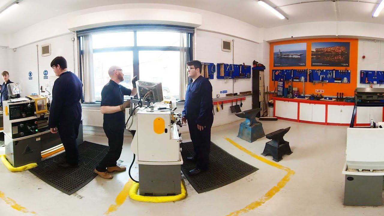 360° Video | Mechanical Engineering Workshop | Hugh Baird College - YouTube