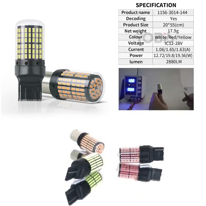 Super Bright LED Indicator Bulb for Car and Motorcycle 1 Pair 10 5W ...