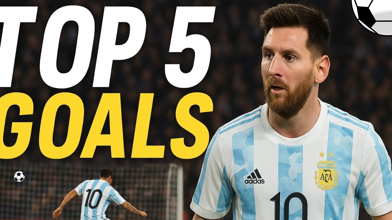 Top 5 Amazing Goals | Incredible Football Finishes ft. Messi Magic ...