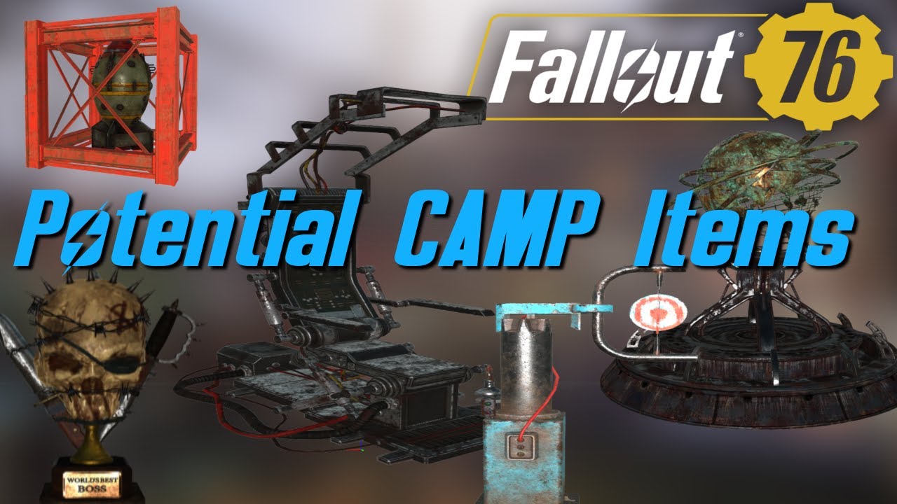Fallout 76 - Potential CAMP Items - Datamine - YouTube
