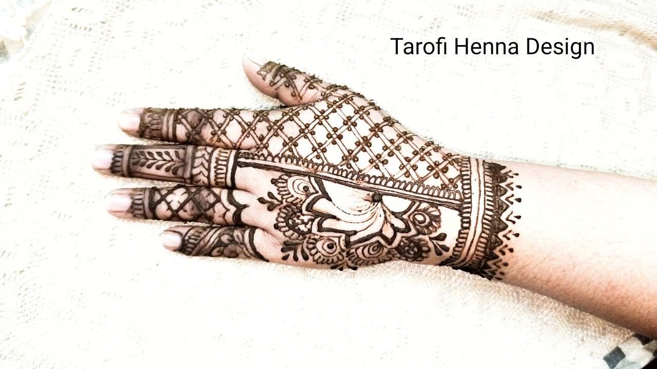 Lotus mehndi design | Simple mehndi design back hand | Mehndi design # ...
