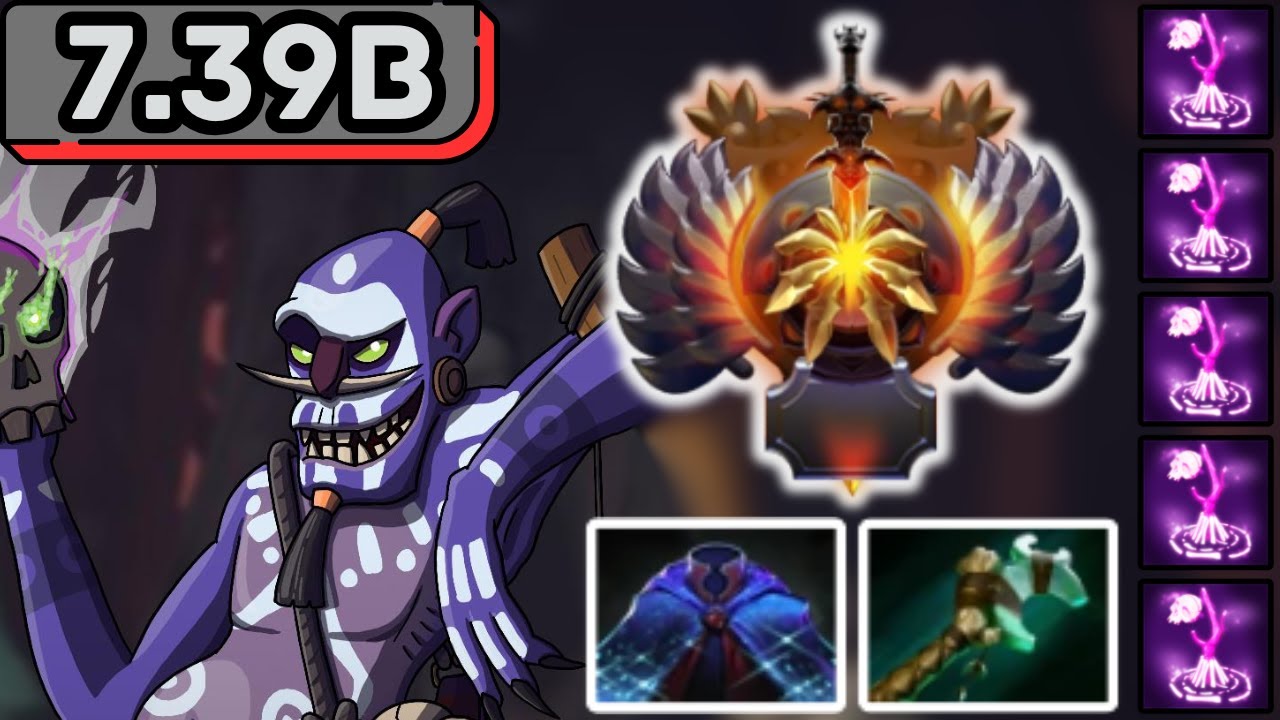 NEW PATCH 7.39b - IMMORTAL WITCH DOCTOR Hard Support Gameplay - Dota 2 Support - YouTube