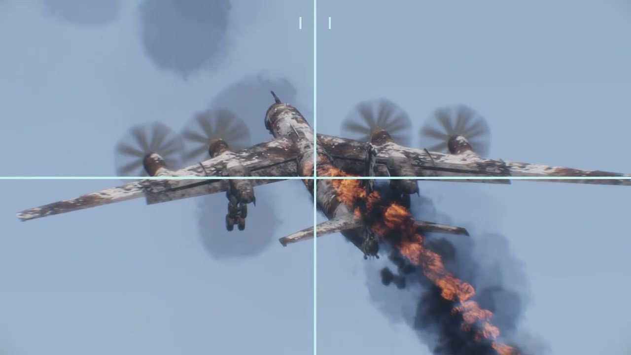 Russian Nuclear Bomber Tupolev TU 95 was shot down on the runway at ...