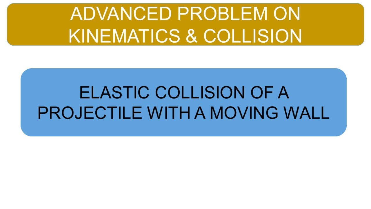 Kinematics | Collision | Advanced Problem | Elastic Collision of a ...