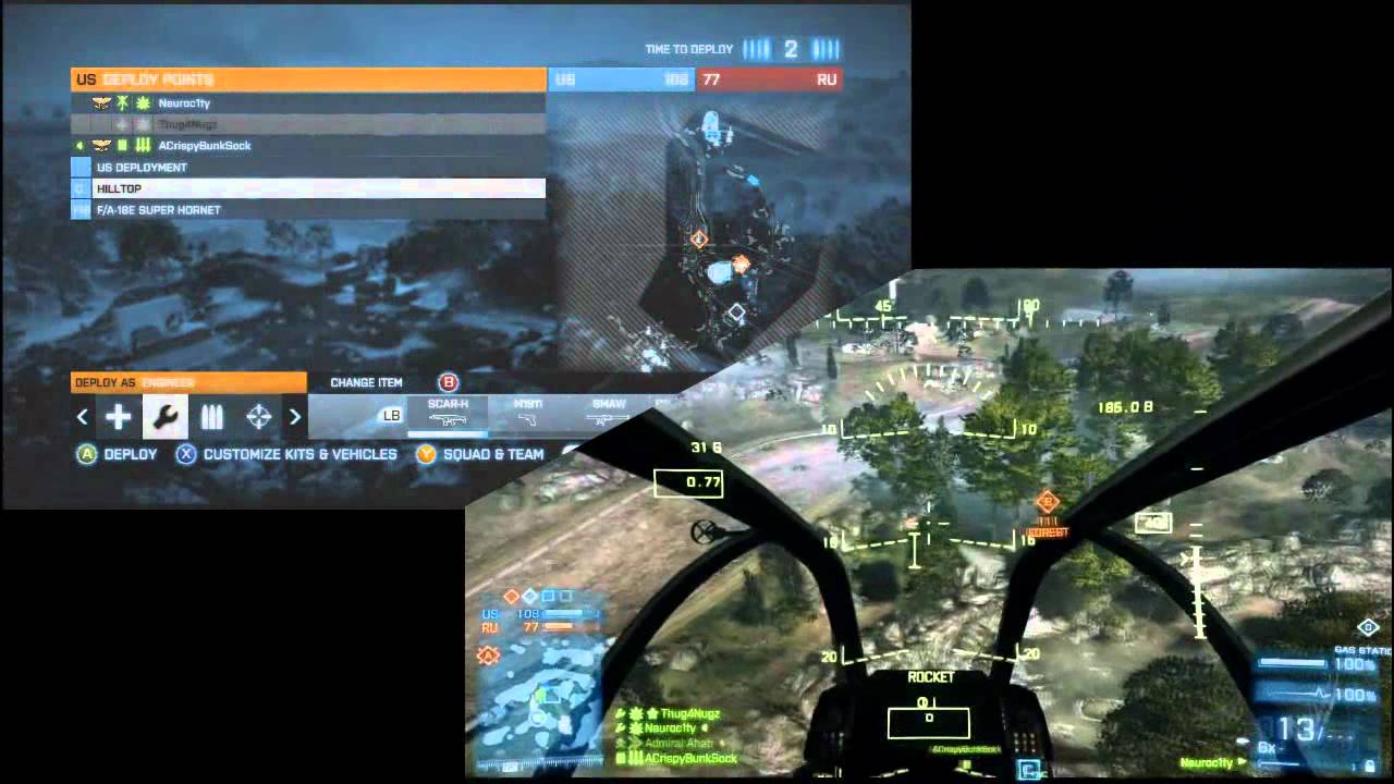 Battlefield 3 Split Screen - YouTube