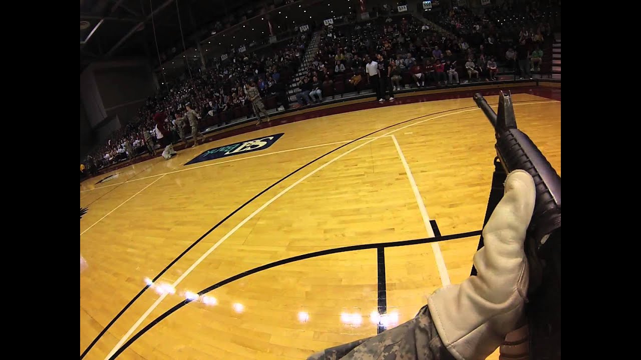 Raw Rappel Footage, IUP Army ROTC at IUP Basketball Game - YouTube