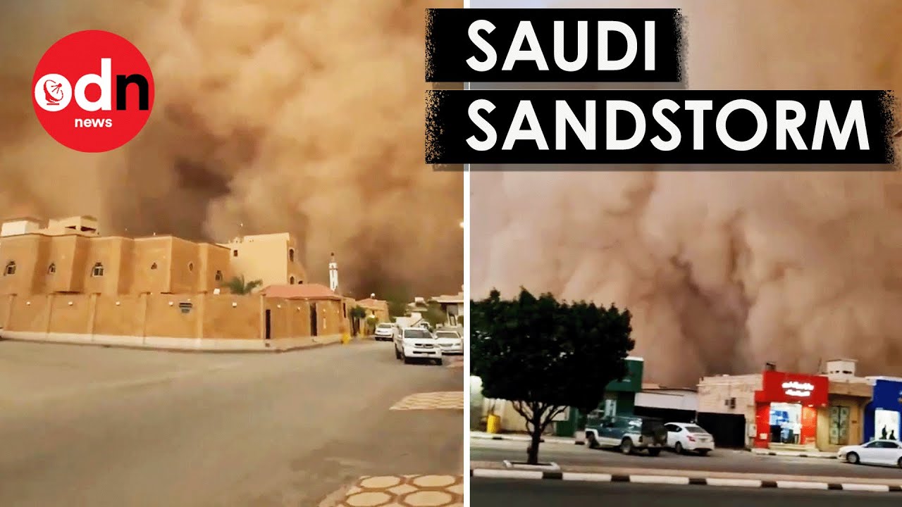 Dramatic Footage Shows Sandstorm Engulf City in Saudi Arabia - YouTube