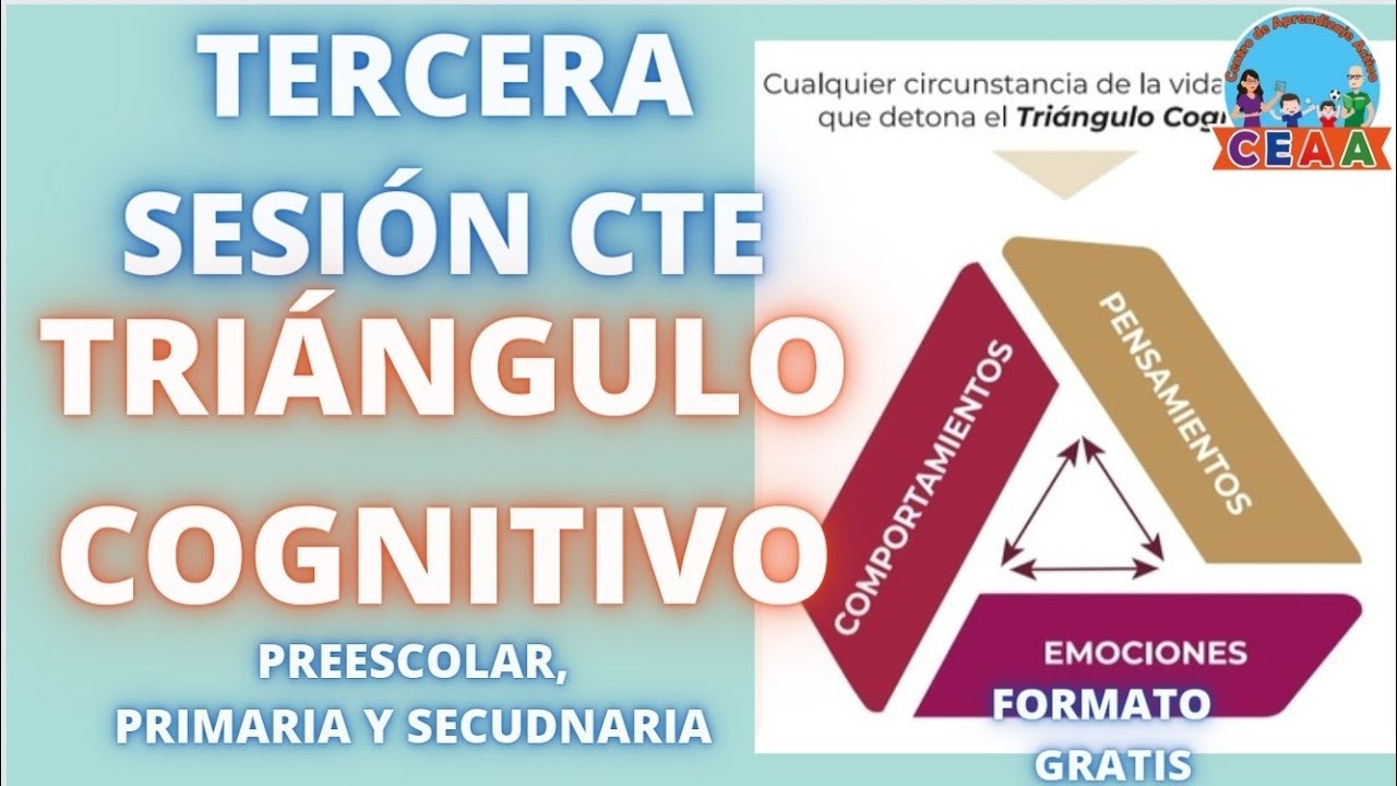 CEAA Triángulo Cognitivo Descarga Formato Tercera Sesión CTE 2022 ...
