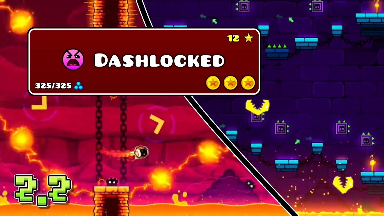 Dash but it SYNCS with Deadlocked Song [Dashlocked] | Geometry Dash 2.2 ...