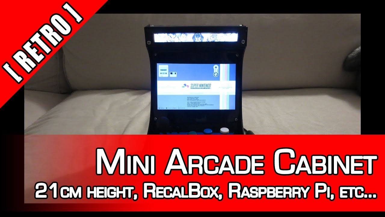 [Retro] Mini Arcade Cabinet - Raspberry Pi, 21cm height, 5" screen ...