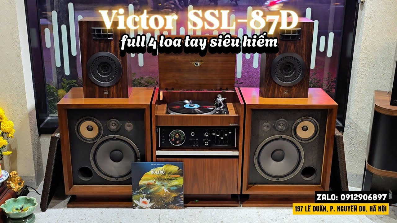 Như đang chill giữa trung tâm Tokyo: Tủ đài đĩa than Nhật VICTOR SSL ...