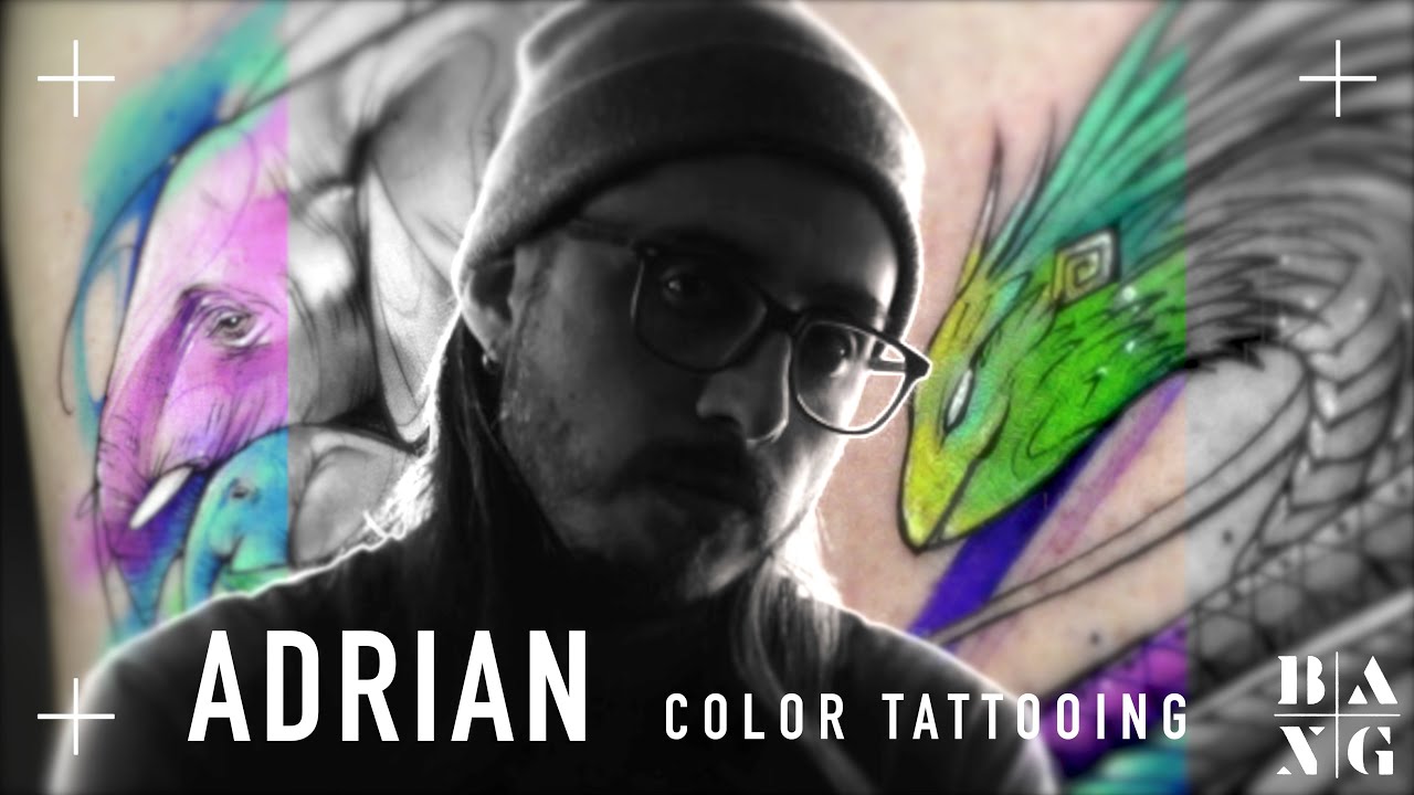 ADRIAN + Color Tattooing - YouTube