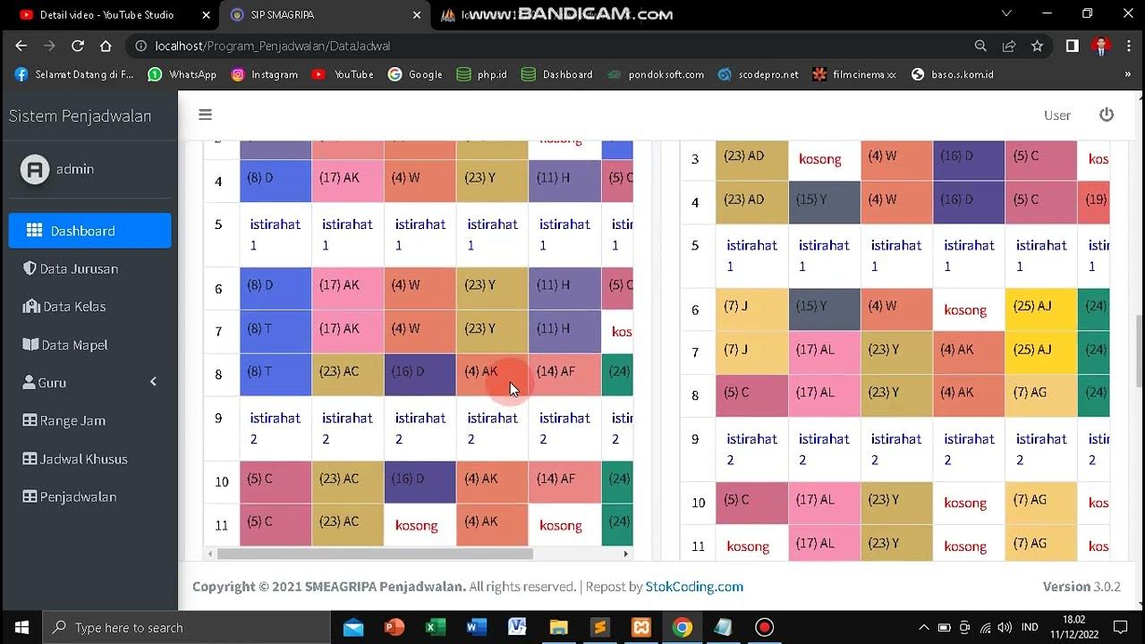 Aplikasi Sistem Informasi Penjadwalan Mata Pelajaran SMA Berbasis Web ...