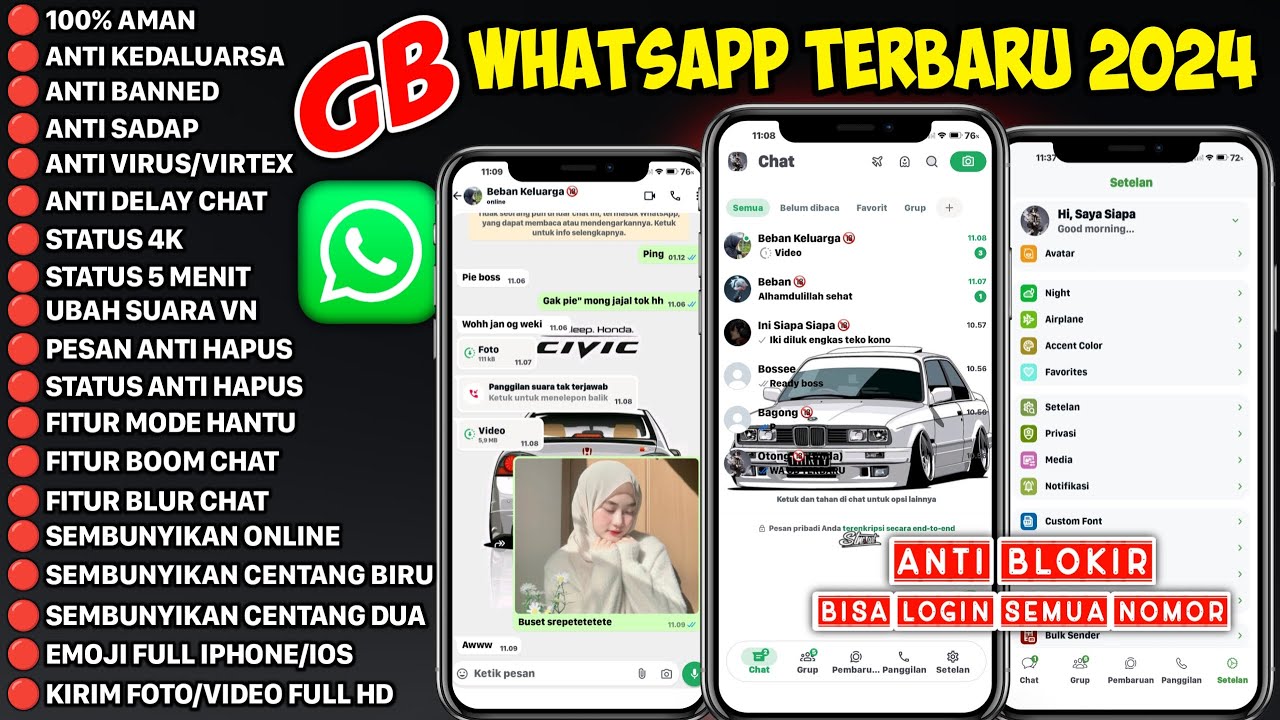 Wa Gb Terbaru 2024 || GB WHATSAPP TERBARU 2024 || Wa Mod Terbaru 2024 ...