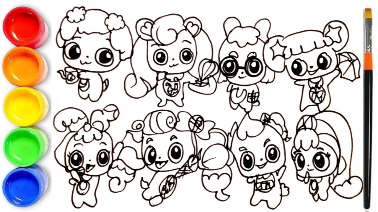 Teenieping | How to draw Teenieping | Teenieping Drawing | 하츄핑 아자핑 차차핑 ...