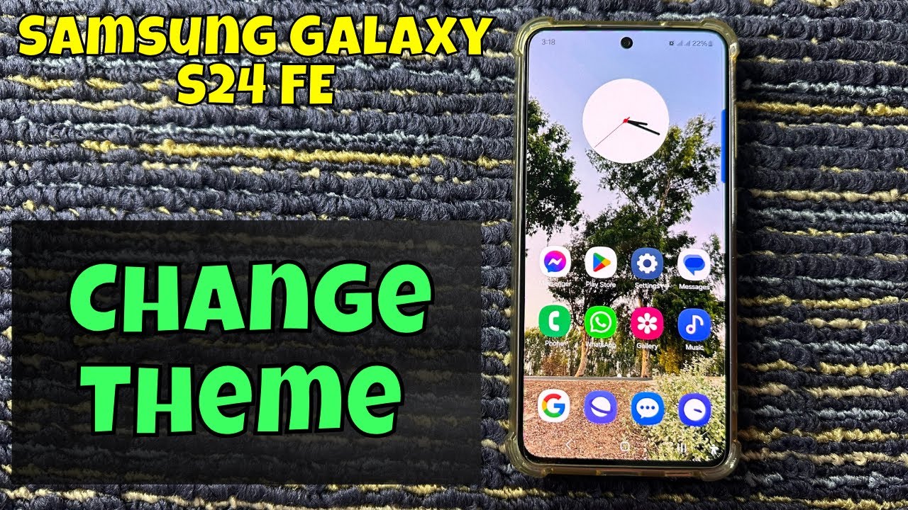 How to Change Theme on Samsung Galaxy S24 FE - YouTube