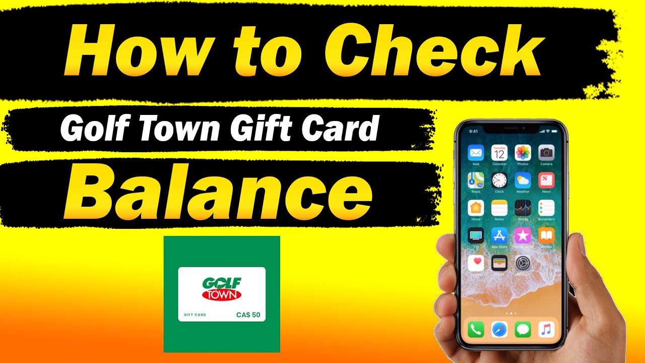 Easiest Ways to Check Golf Town Gift Card Balance Online | Golf Town Gift Card Balance - YouTube