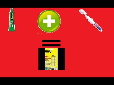 Faire de la pâte à fixe maison avec de la colle et du blanco - YouTube