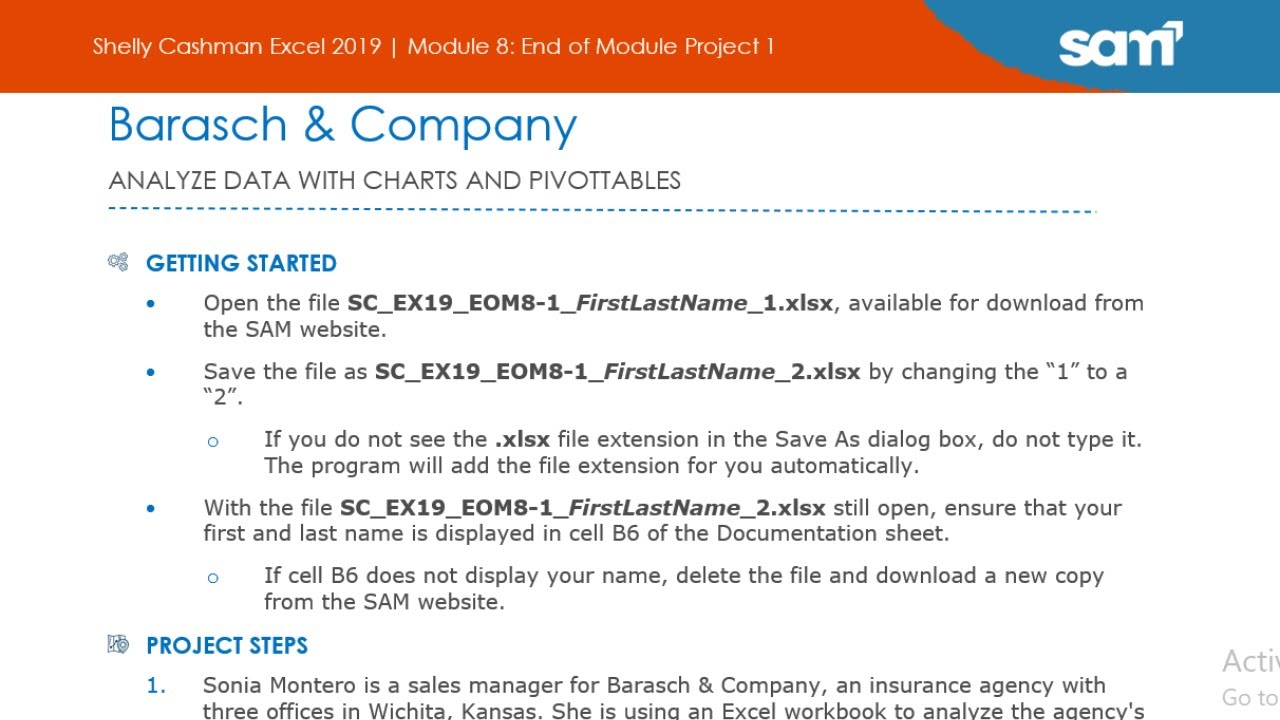Shelly Cashman Excel 2019 | Module 8: End of Module Project 1 #shelly # ...