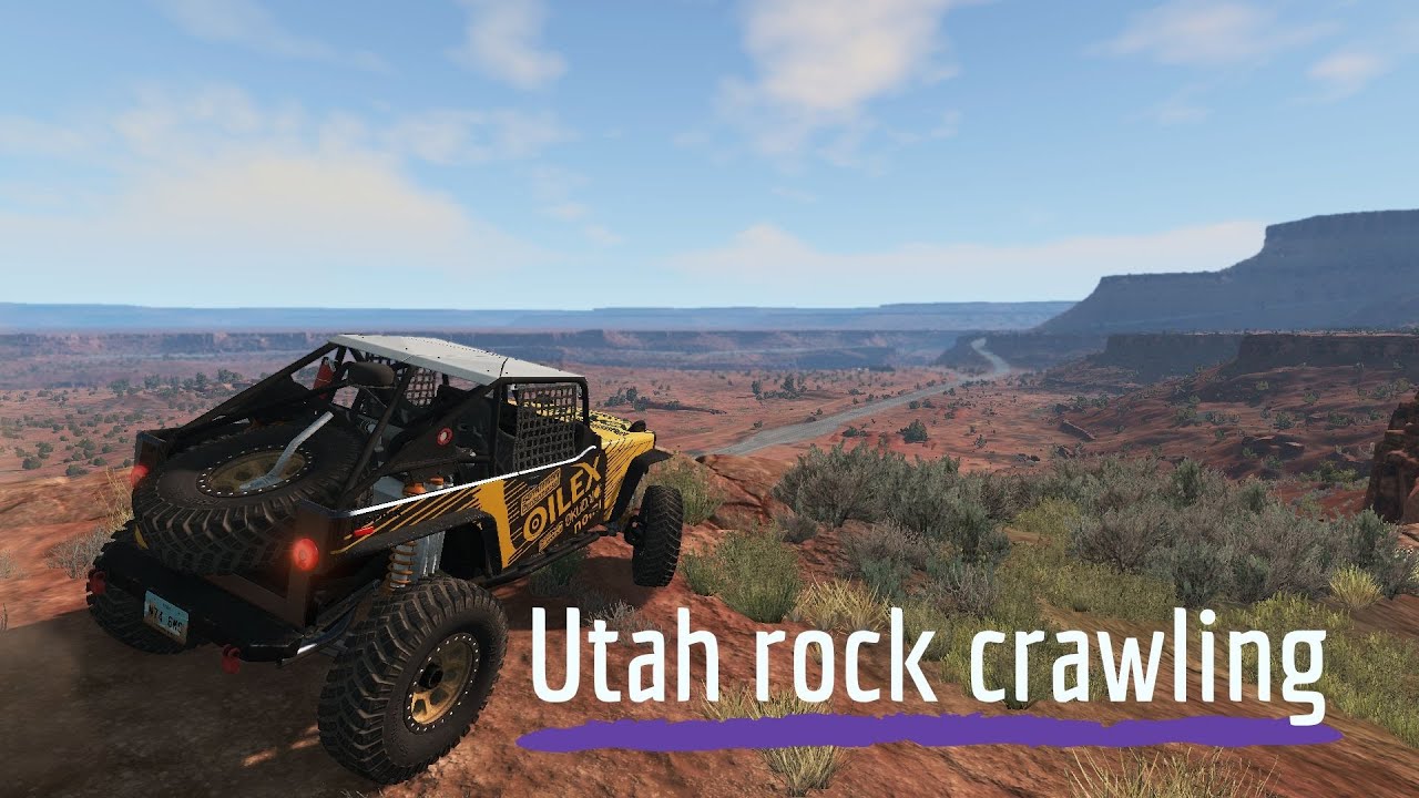 Utah rock crawling - BeamNG Drive - YouTube
