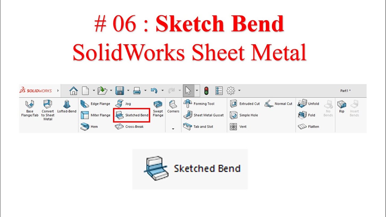 06 Sketched Bend Solidworks Sheet Metal YouTube 06-sketched-bend-solidworks-sheet-metal-youtube