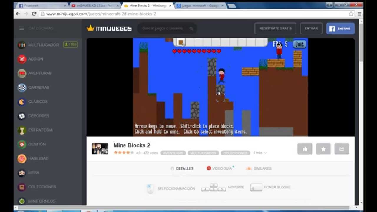 Mine blocks 2 multiplayer....aprendiendo un poco a jugar - YouTube
