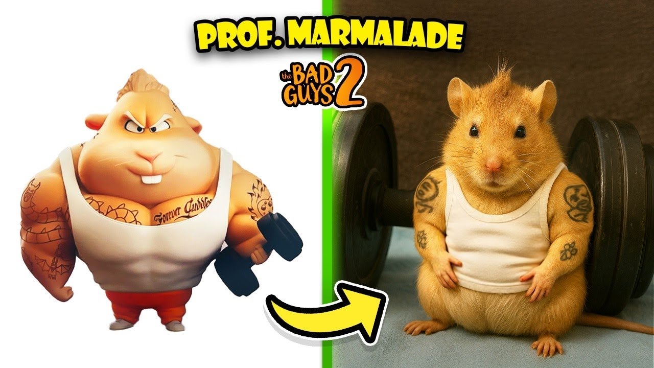 The Bad Guys 2 Character IN REAL LIFE 🐺 + Guess The Voice Quiz ...