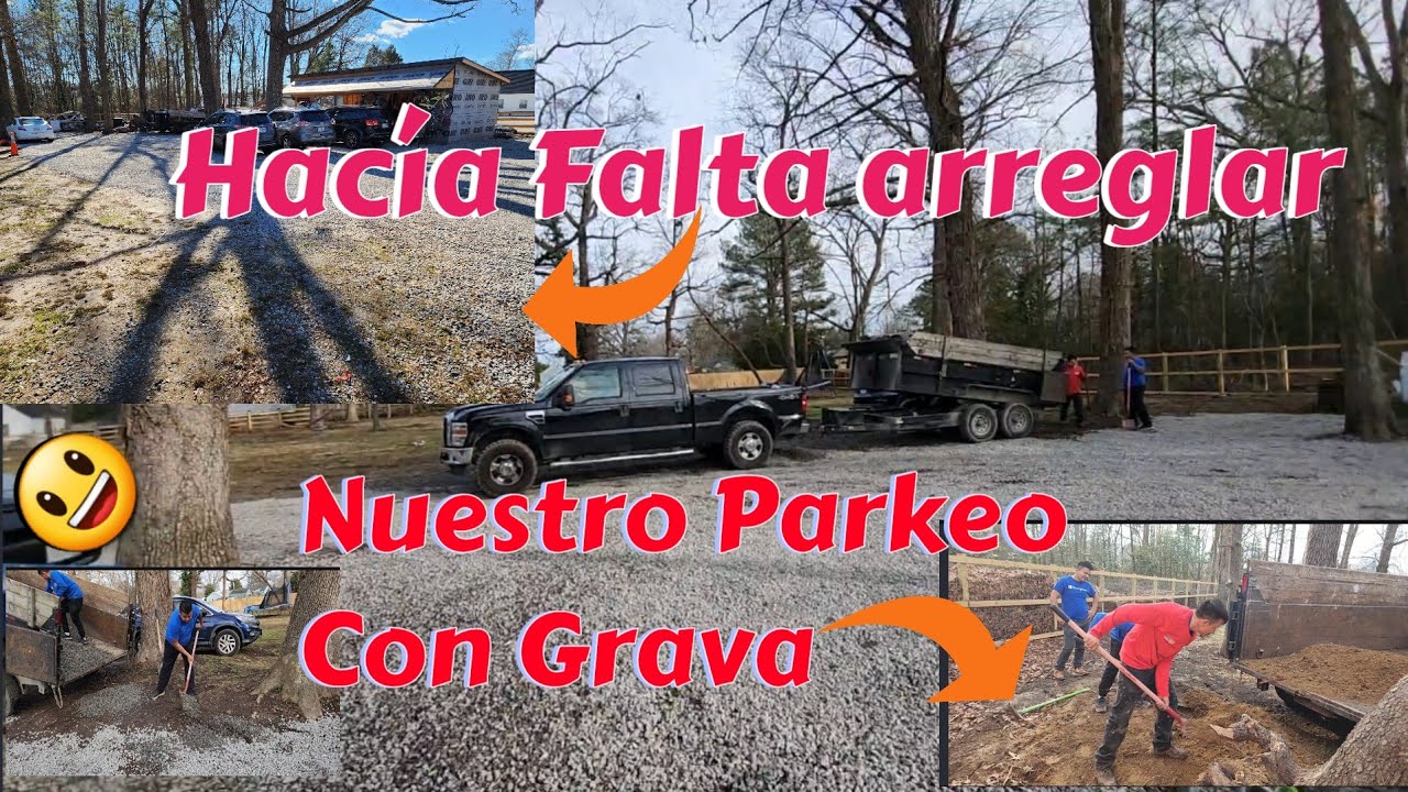 🔴TRANSFORMÁNDO NÙESTRO PATÍO😃PARKEO/ESTACIONAMÍENTO/GRAVEL DRIVE WAY ...