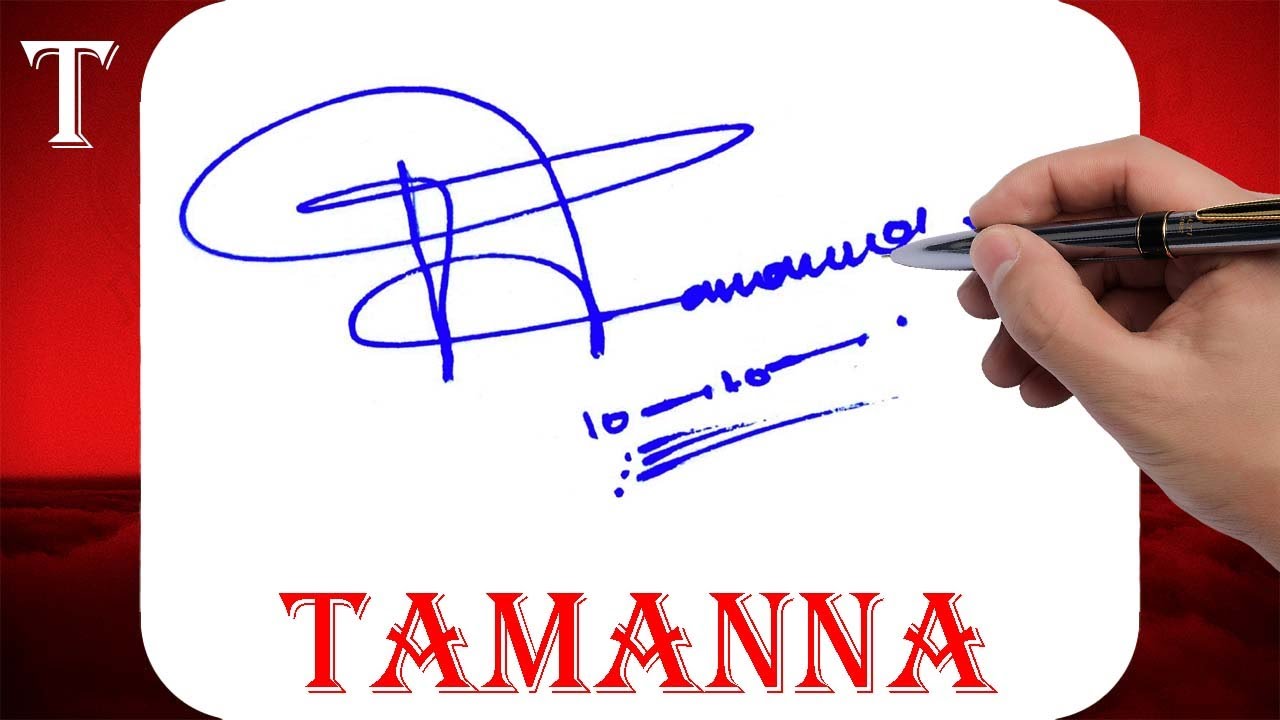 Tamanna Name Signature Style - T Signature Style - Signature Style of ...
