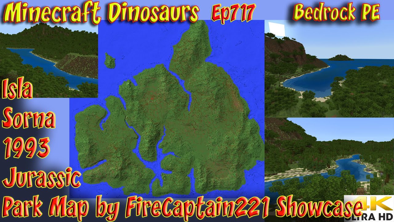 Isla Sorna 1993 Map Showcase by FireCaptain221 4K60FPS Minecraft ...