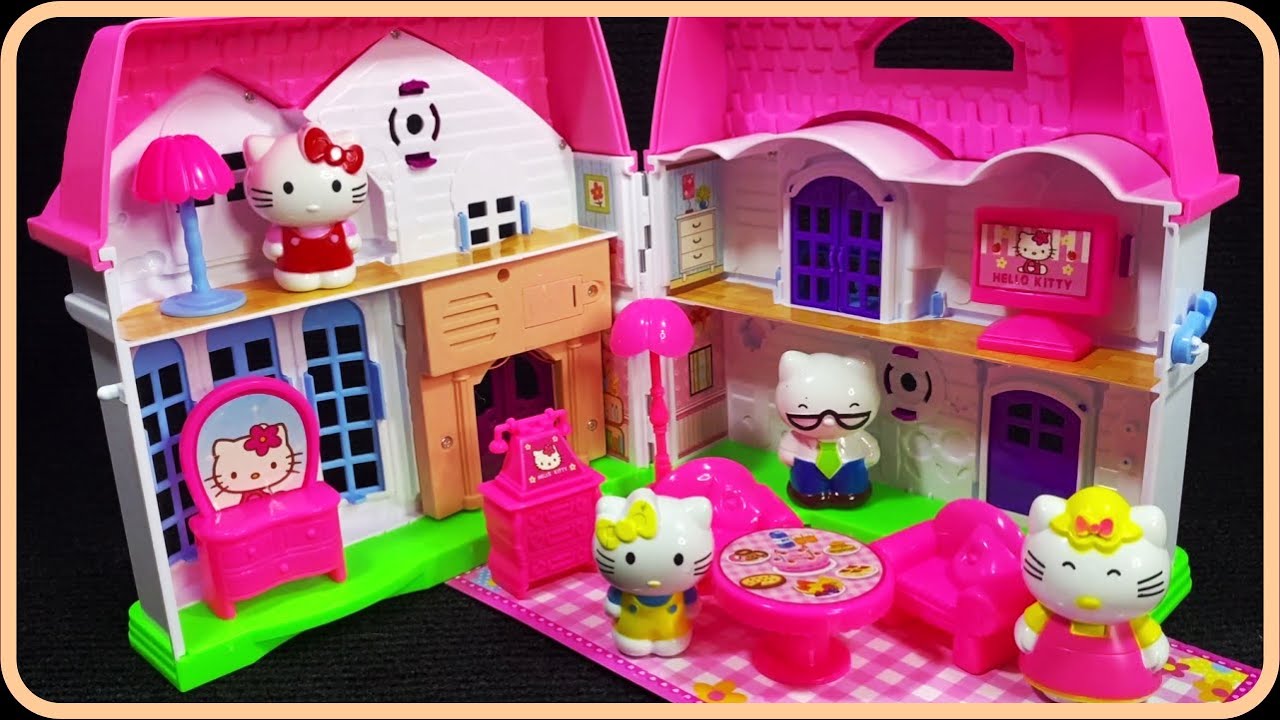 10 Minutes Satisfying with Unboxing Hello Kitty Mini House ASMR (No ...