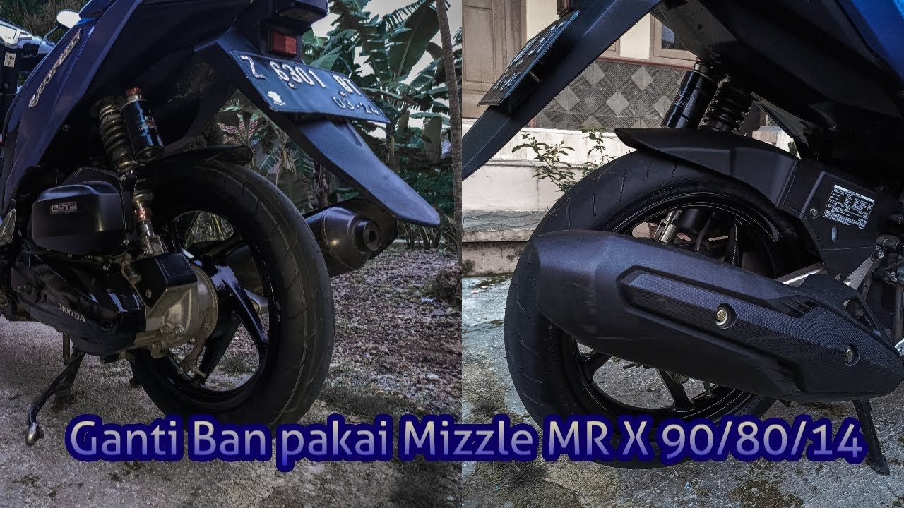 Ganti ban vario 125 pakai Mizzle MR X 90/80/14 - YouTube