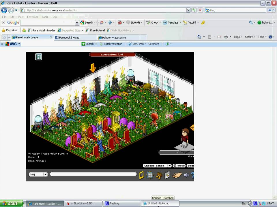 Rare Hotel Habbo Retro - YouTube