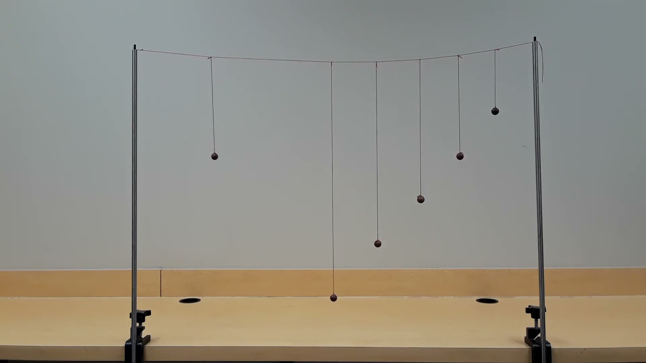 Resonance with pendulums - YouTube