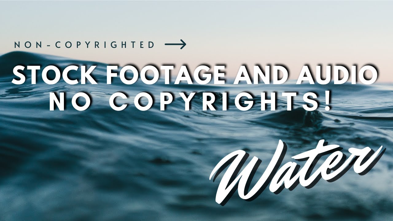 4K Stock Water Footage and Sound | Non-Copyright Water Sounds - YouTube